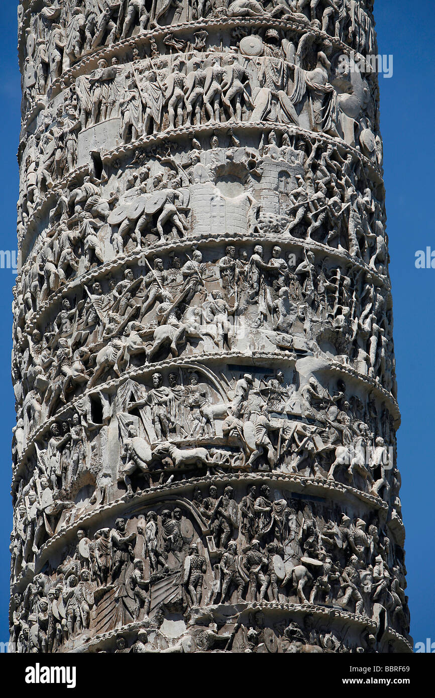MARCUS AURELIUS COLUMN, ROME Stock Photo - Alamy