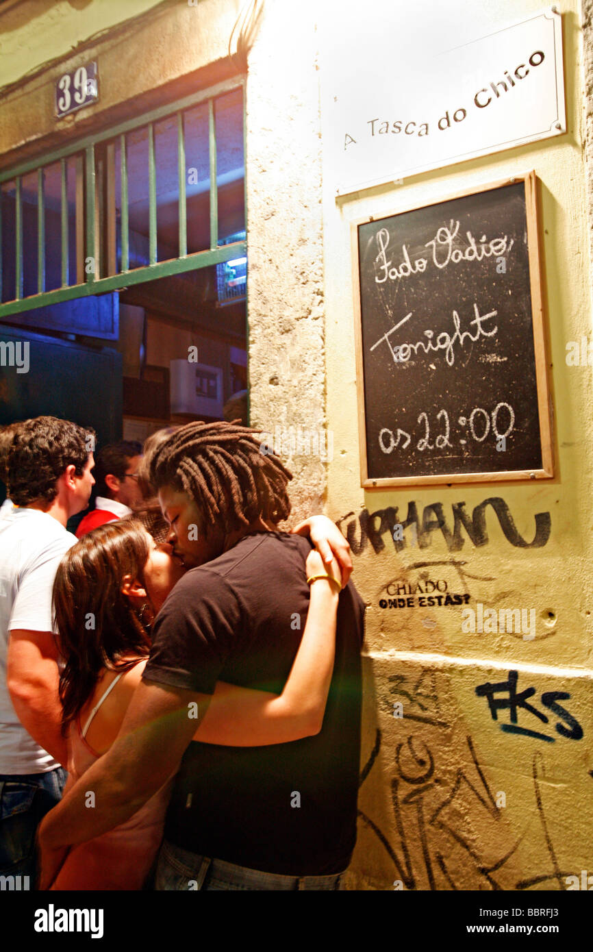 MIXED COUPLE, CAFE, FADO BAR TASCA DO CHICO, BAIRRO ALTO, PORTUGAL ...