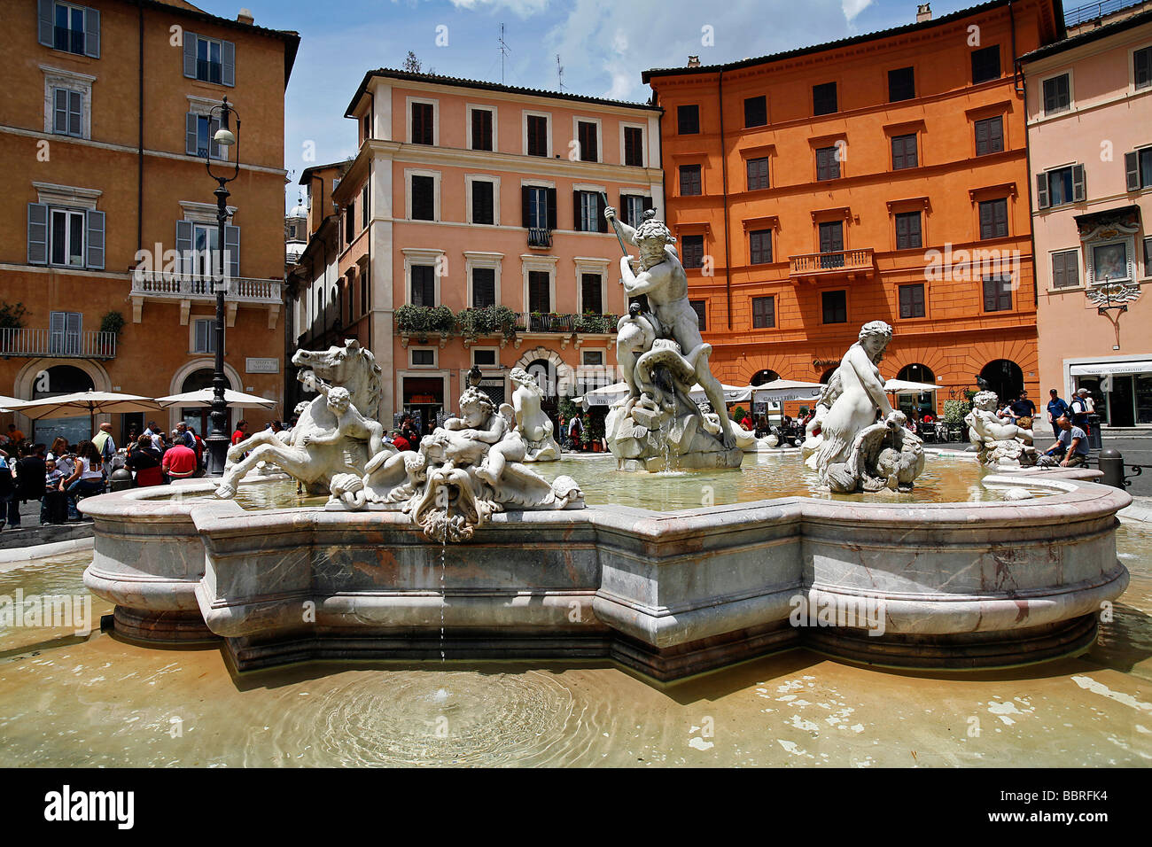 FOUNTAIN, PIAZZA NAVONA, ROME Stock Photo - Alamy
