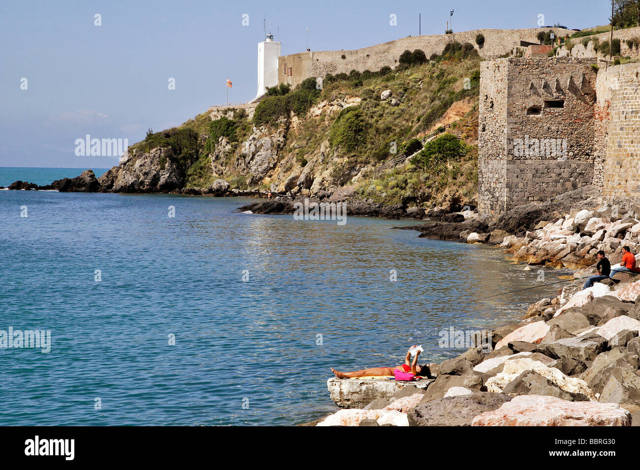 COASTAL TOWN OF TALAMONE, GROSSETO REGION, MAREMMA, TUSCANY, ITALY ...