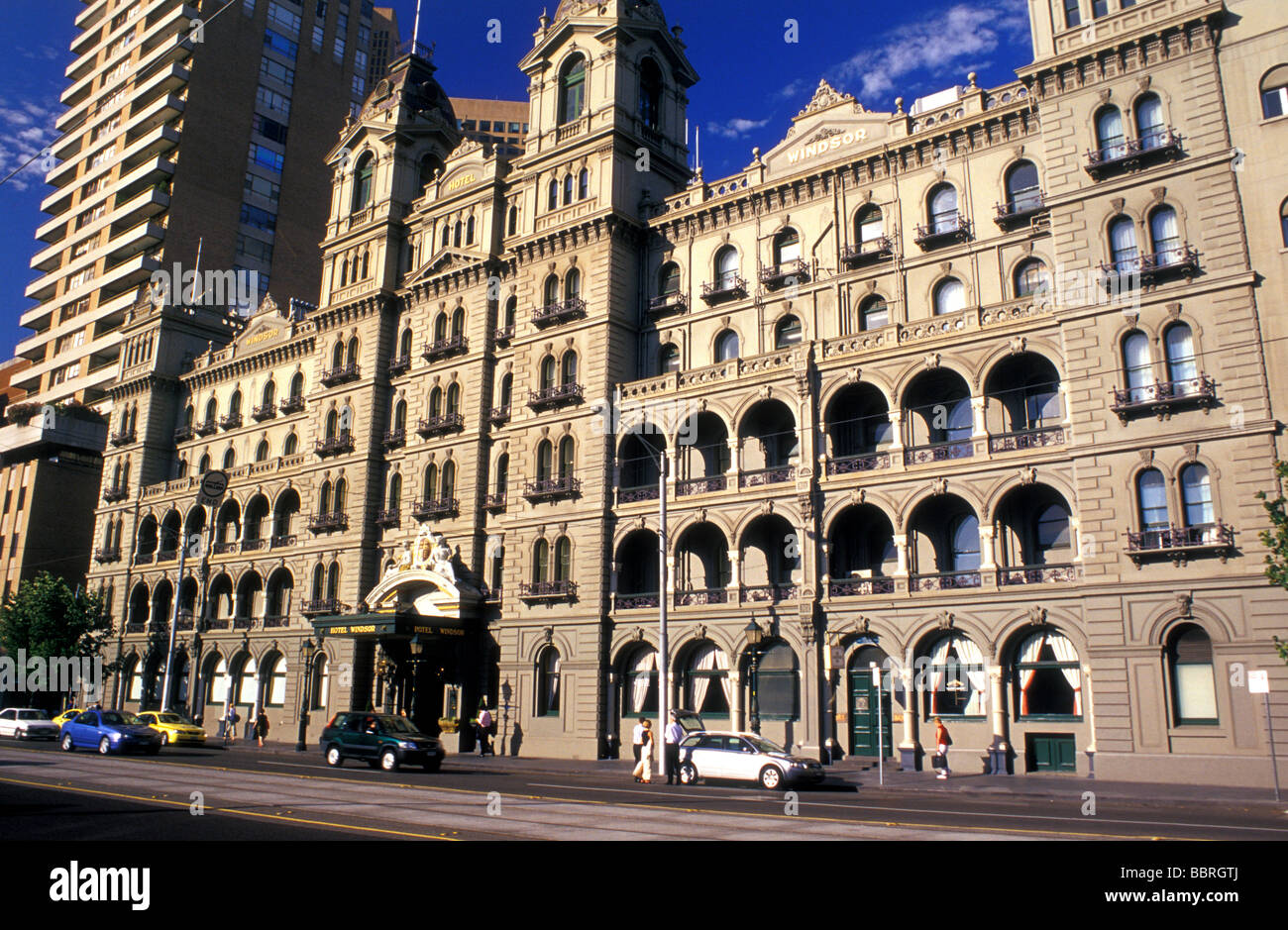 windsor hotel spring street melbourne victoria australia Stock Photo ...