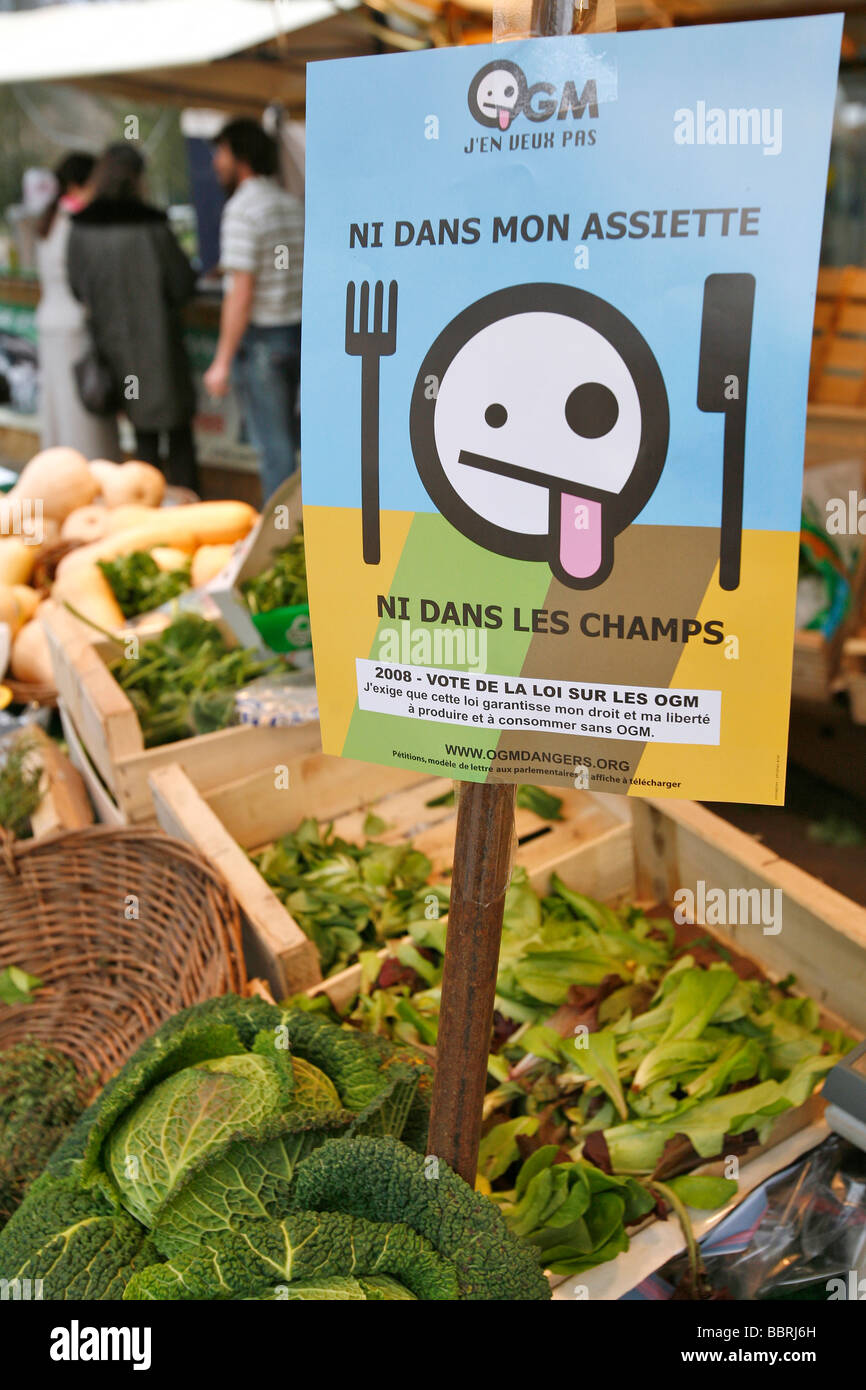 ANTI-GM SLOGAN AND FLYER 'GM, I DON'T WANT IT, NEITHER ON MY PLATE NOR ...