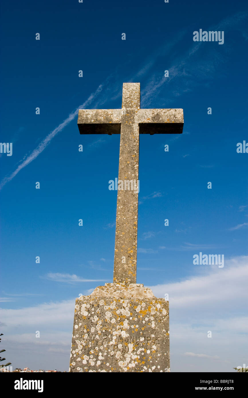 Stone cross in Alentejo Portugal Stock Photo - Alamy
