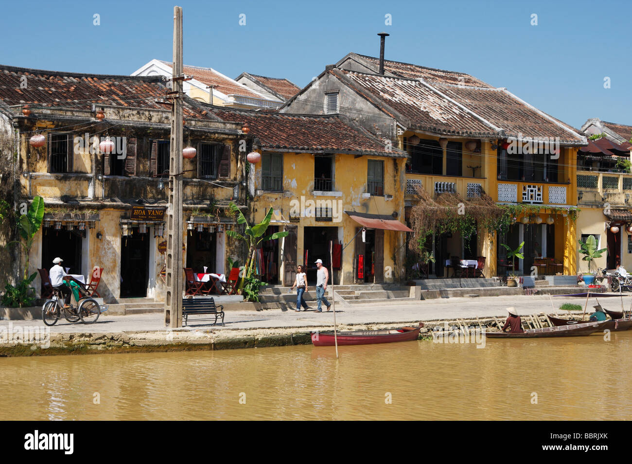 Vietnam colonial buildings river old town hi-res stock photography and ...