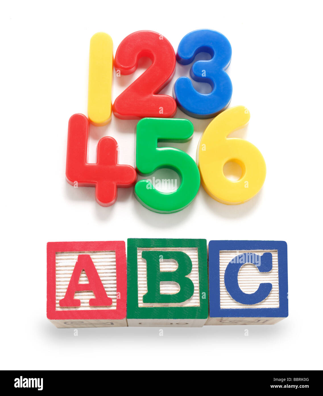 Plastic alphabet letters and numbers hi-res stock photography and ...