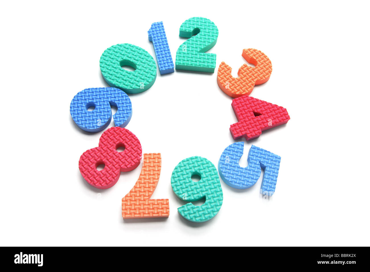 Numbers in colors Cut Out Stock Images & Pictures - Alamy