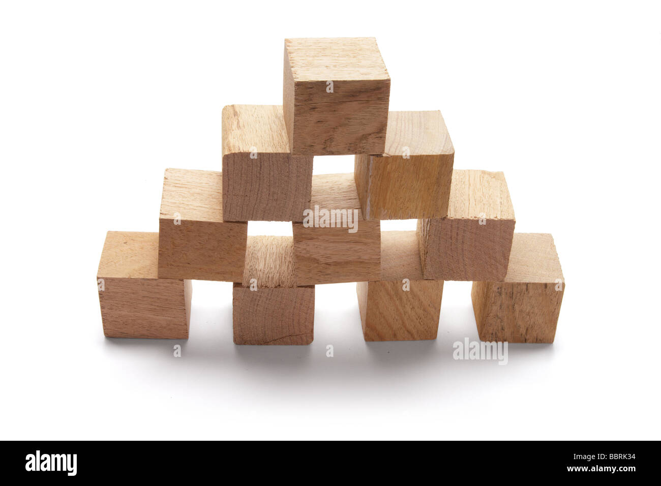 Stack of Wooden Cubes Stock Photo - Alamy