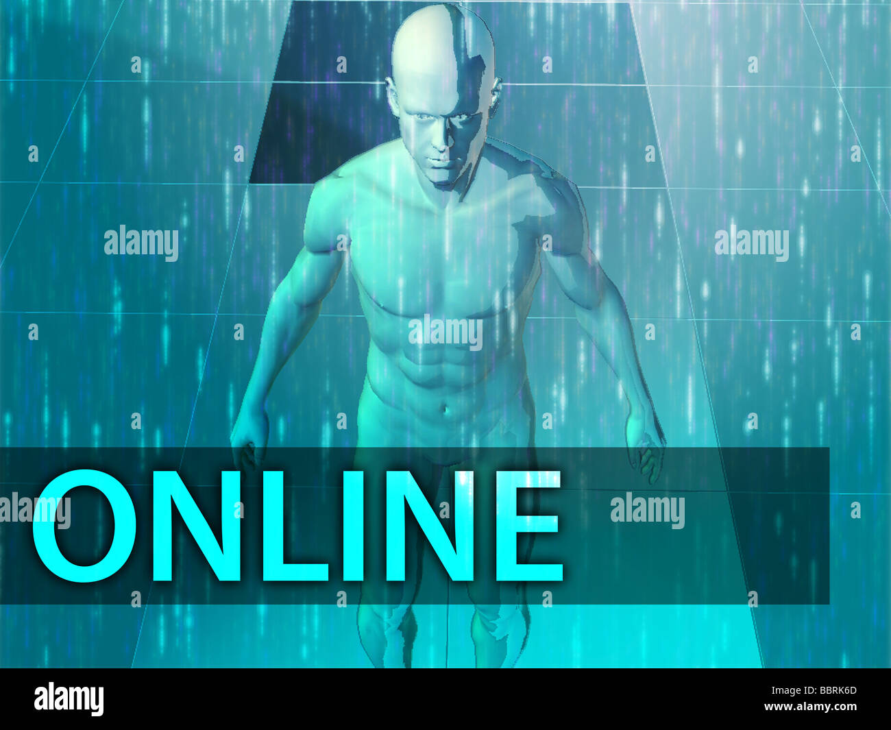 Online illustration digital virtual avatar abstract Stock Photo - Alamy
