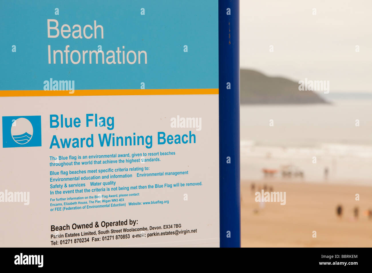 Blue flag surfing beach hi-res stock photography and images - Alamy