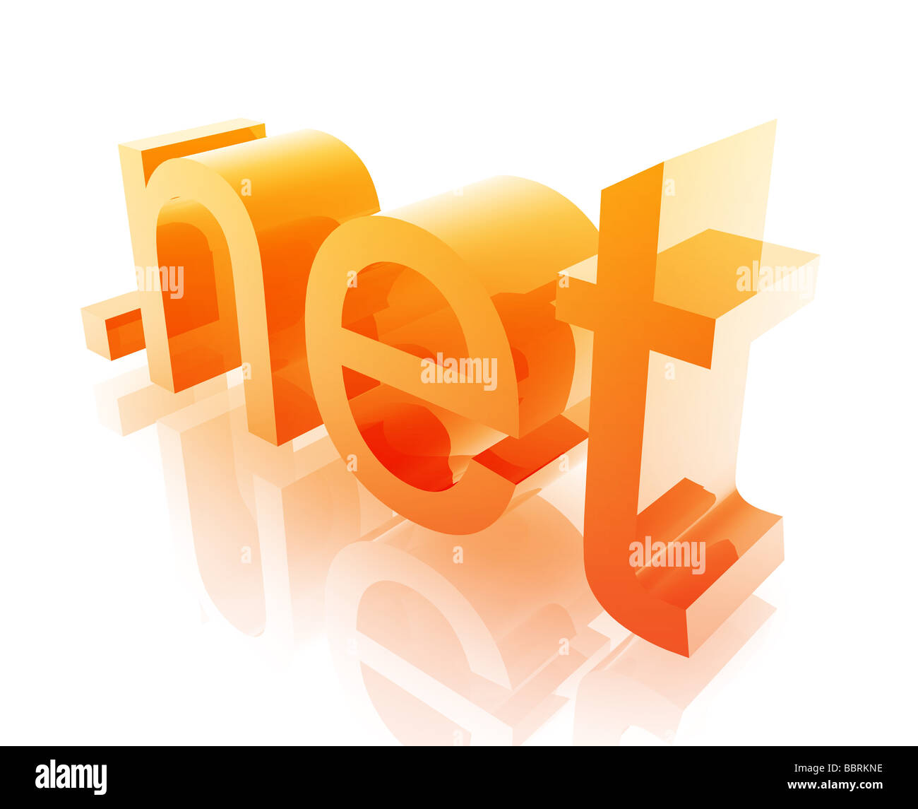 Internet dot net word graphic with metal chrome style Stock Photo - Alamy