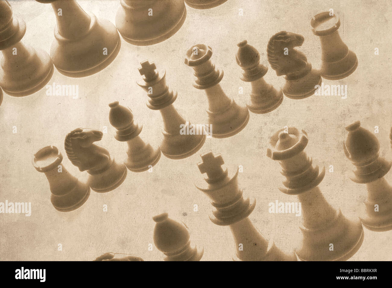 Grunge chess pieces hi-res stock photography and images - Alamy