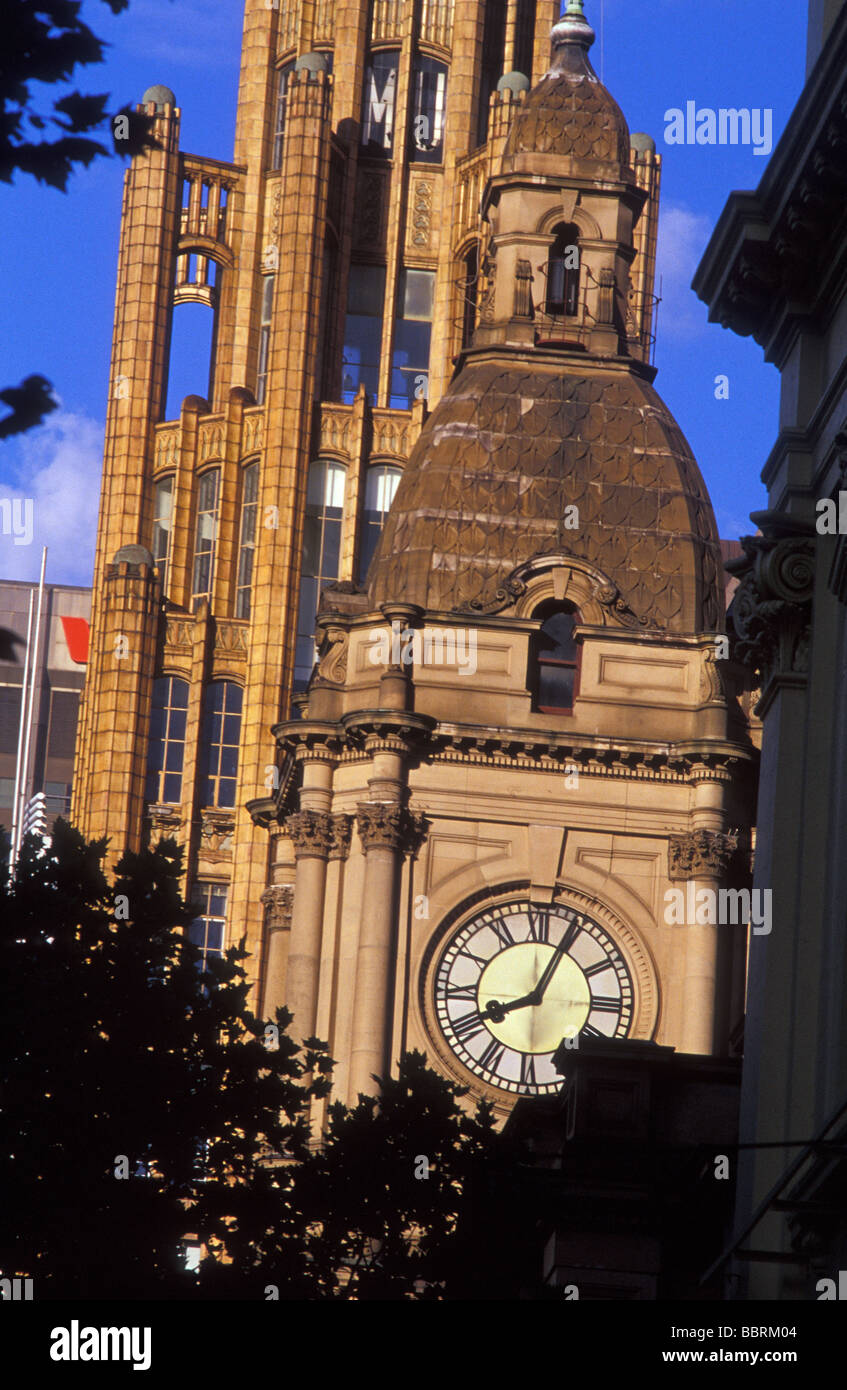 town hall clock tower manchester unity melbourne victoria australia ...