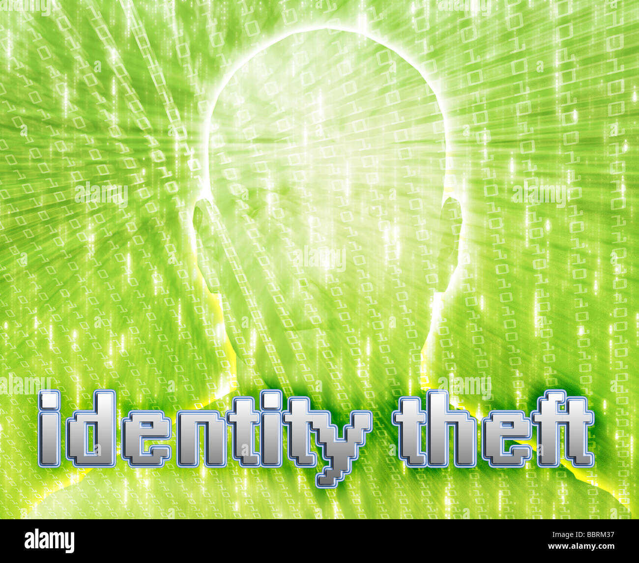 Cyber crime online fraud identity theft illustration Stock Photo - Alamy