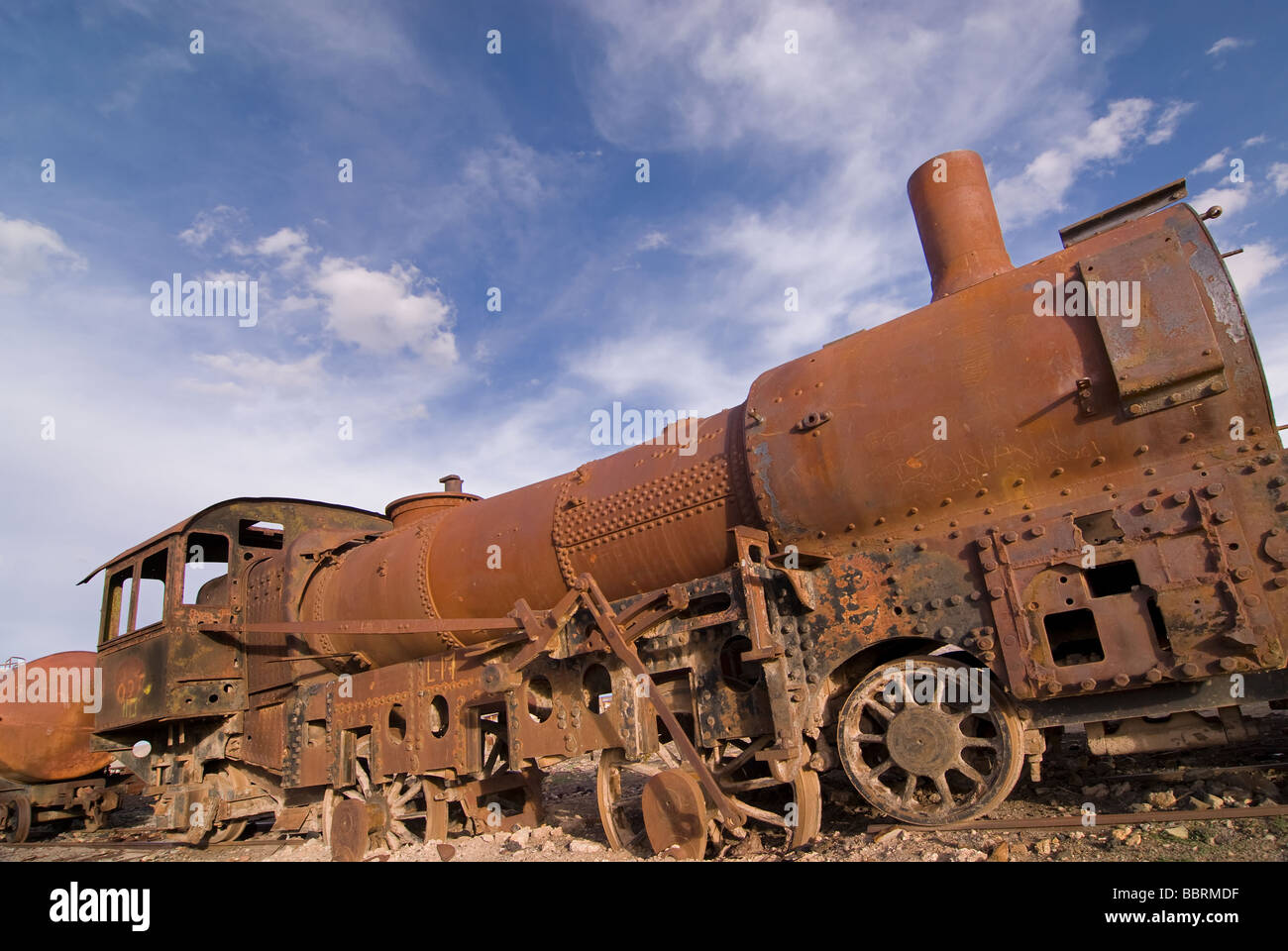 Train Cemetery at Uyuni Bolivia Stock Photo - Alamy