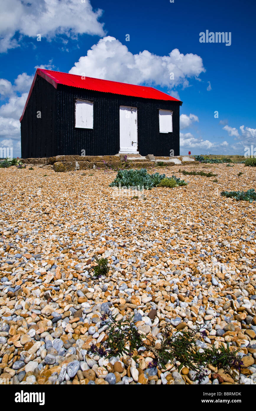 Red Roofed Hut Stock Photo - Alamy