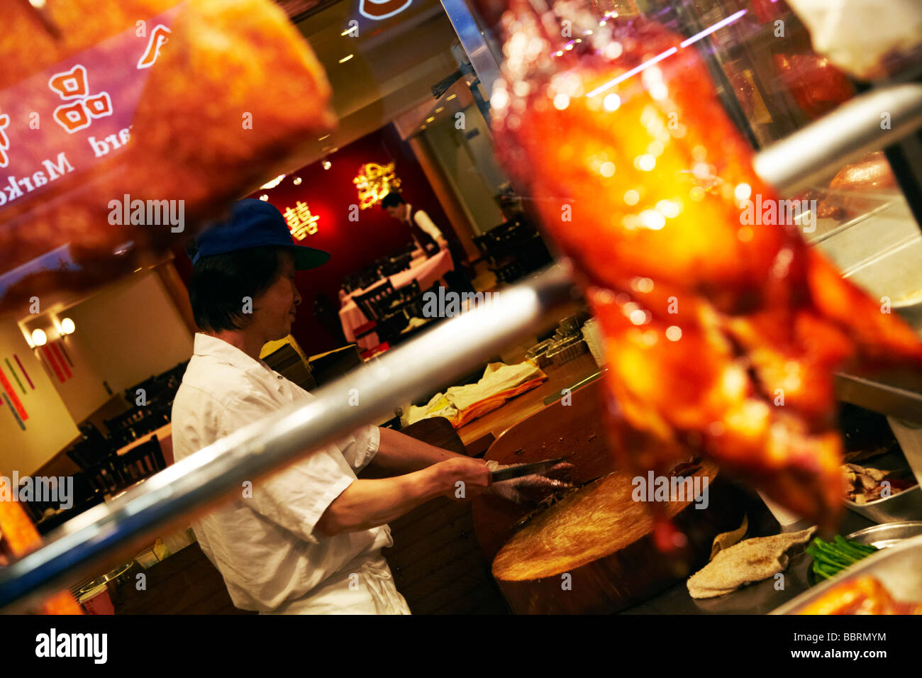 Chinese restaurant kitchen chinatown new york hi-res stock photography ...
