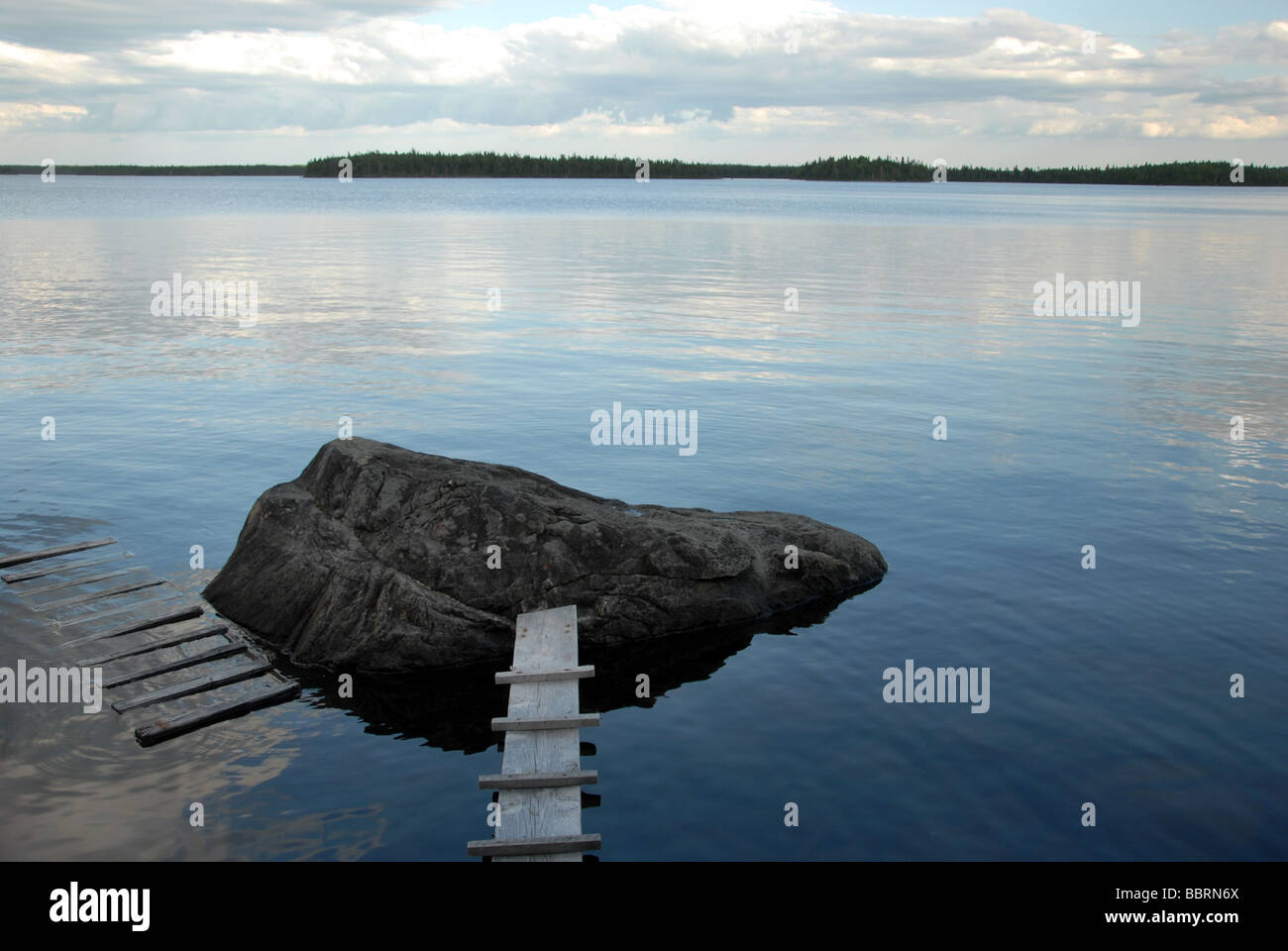Blue Water Lake Newfoundland Canada Stock Photo - Alamy