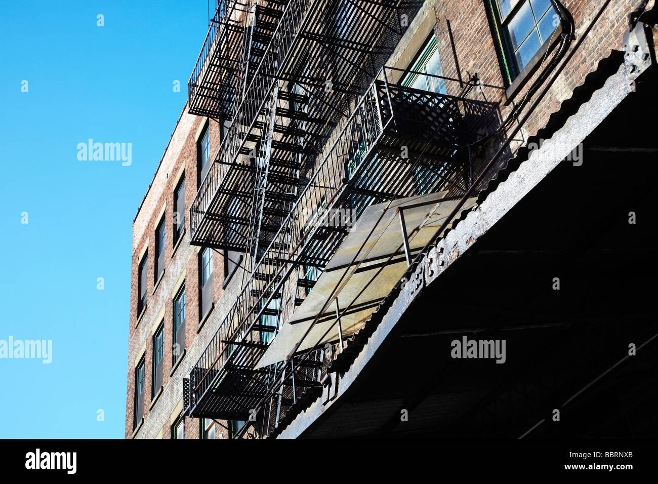 fire escape building, New York Stock Photo - Alamy