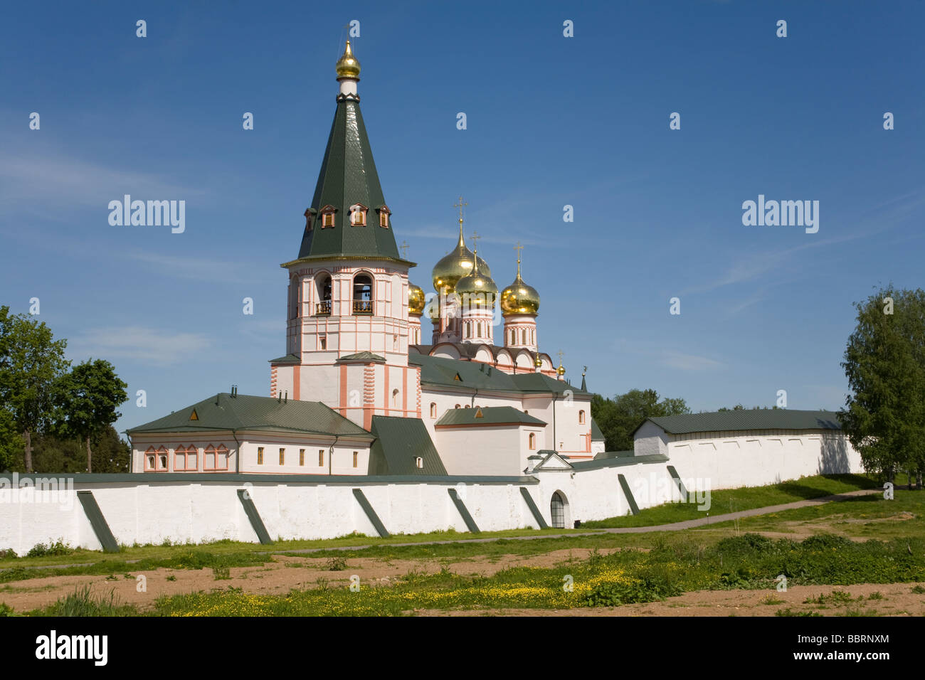 Bell tower, and Cathedral of Our Lady of the Iberian. Valday Iversky ...