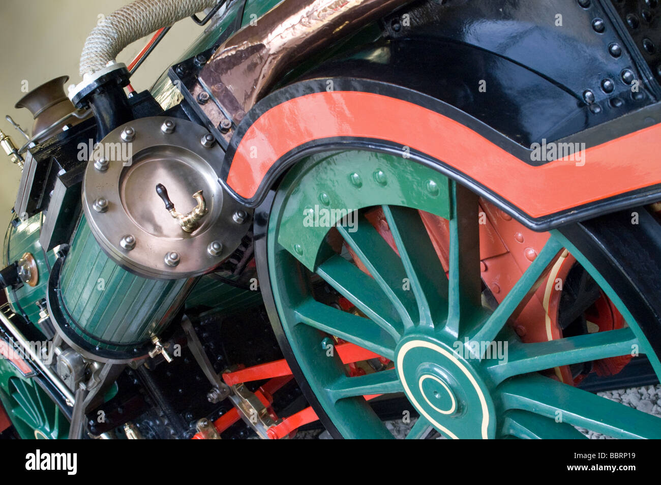 Train steam engine close up showing details Stock Photo - Alamy