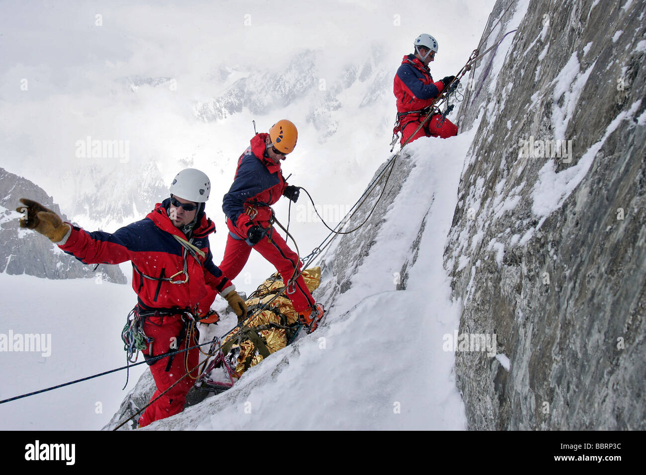 Mountain Rescue Stretcher Snow Stock Photos & Mountain Rescue Stretcher ...