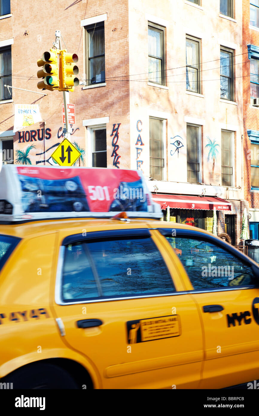 yellow taxi, yellow cab, New York Stock Photo - Alamy