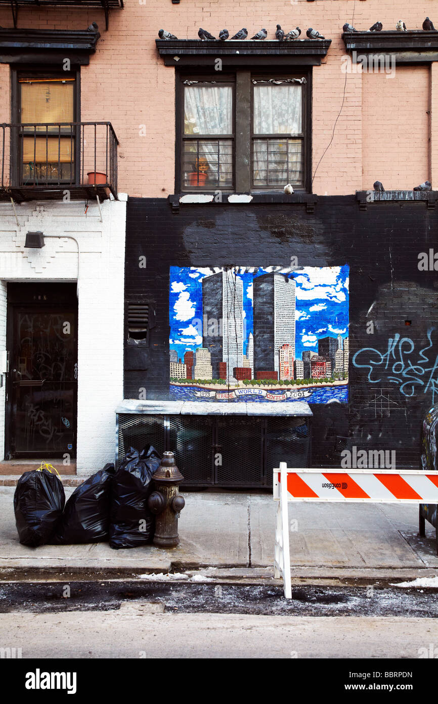 World trade center mural east village hi-res stock photography and ...