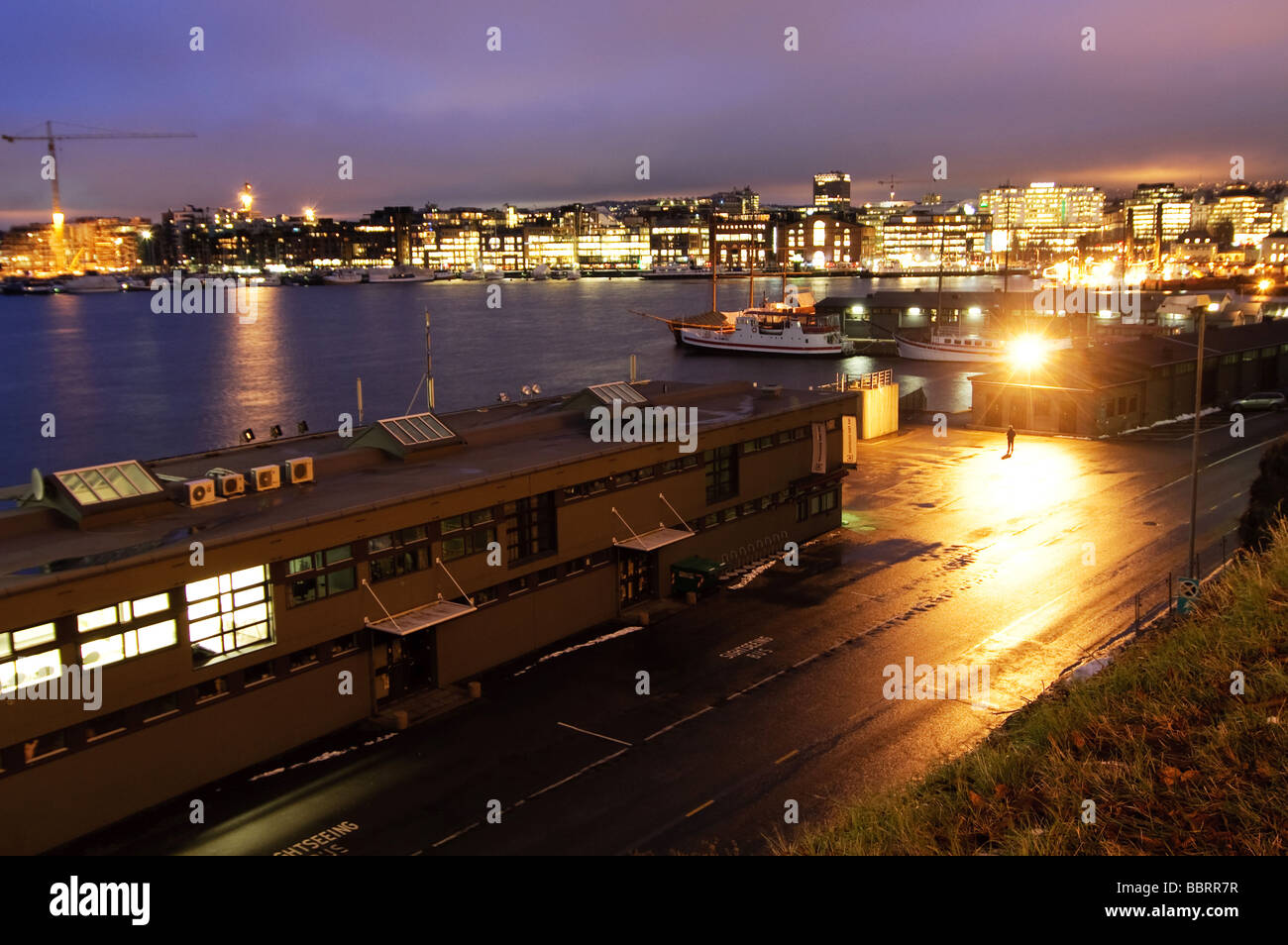 oslo city night view Stock Photo - Alamy