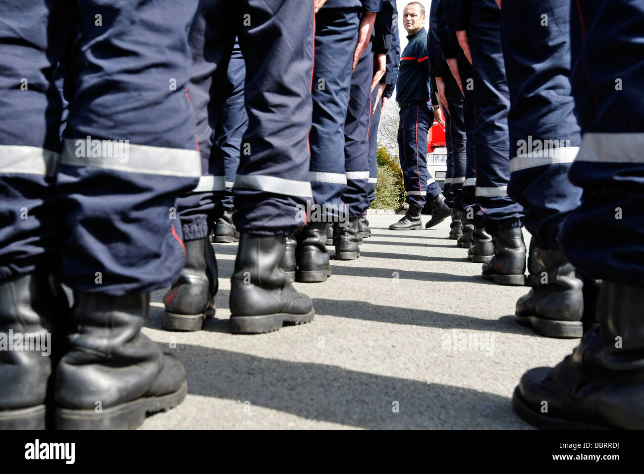 Firefighters standing at attention hi-res stock photography and images ...