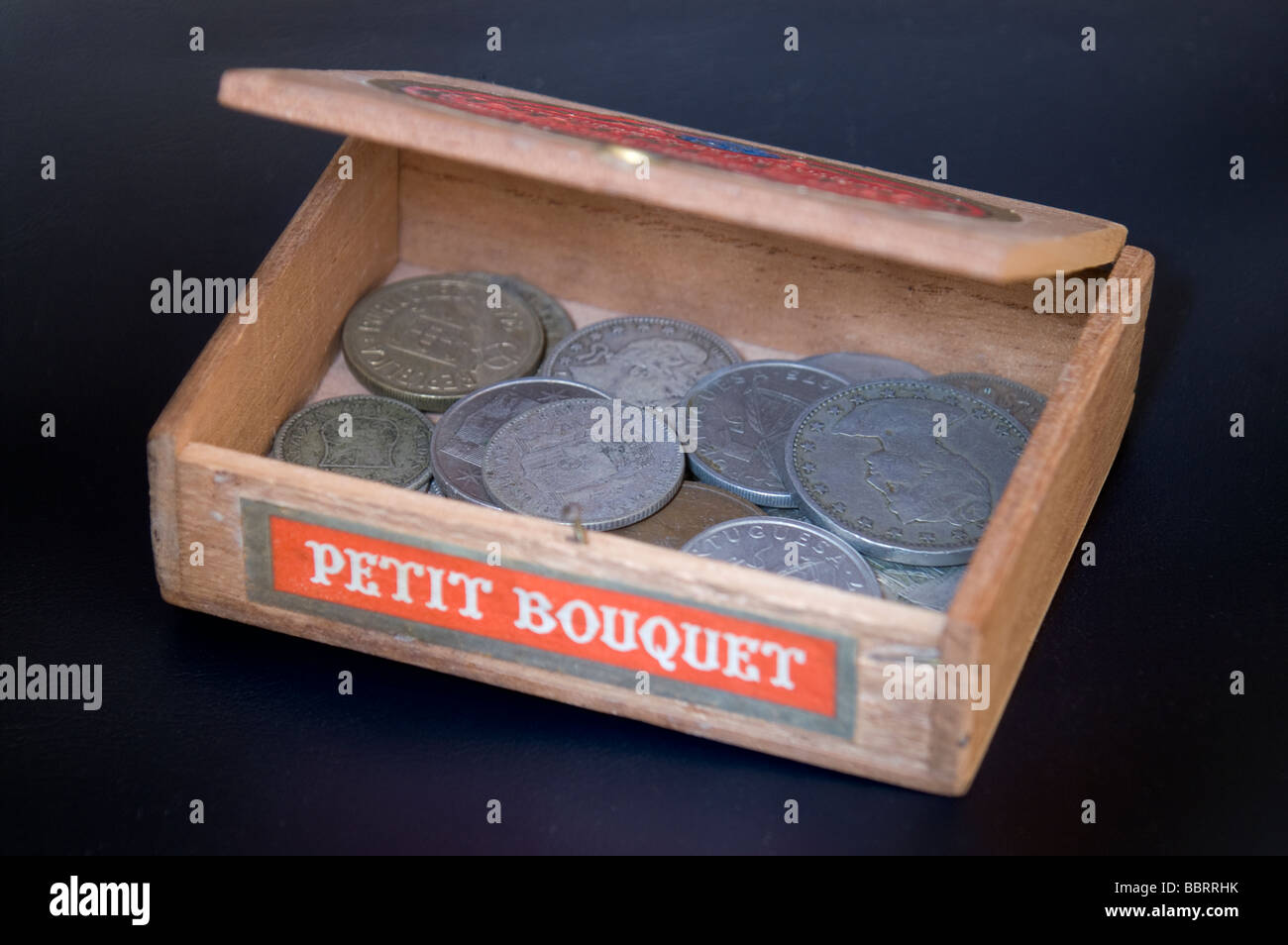 Box with coins hi-res stock photography and images - Alamy