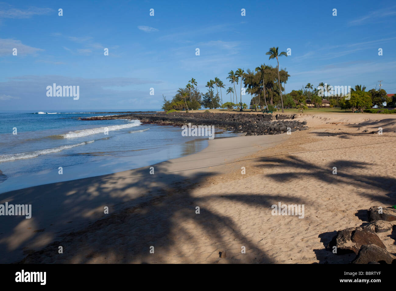 Brennnecke Beach Poipu Kauai Hawaii Stock Photo - Alamy