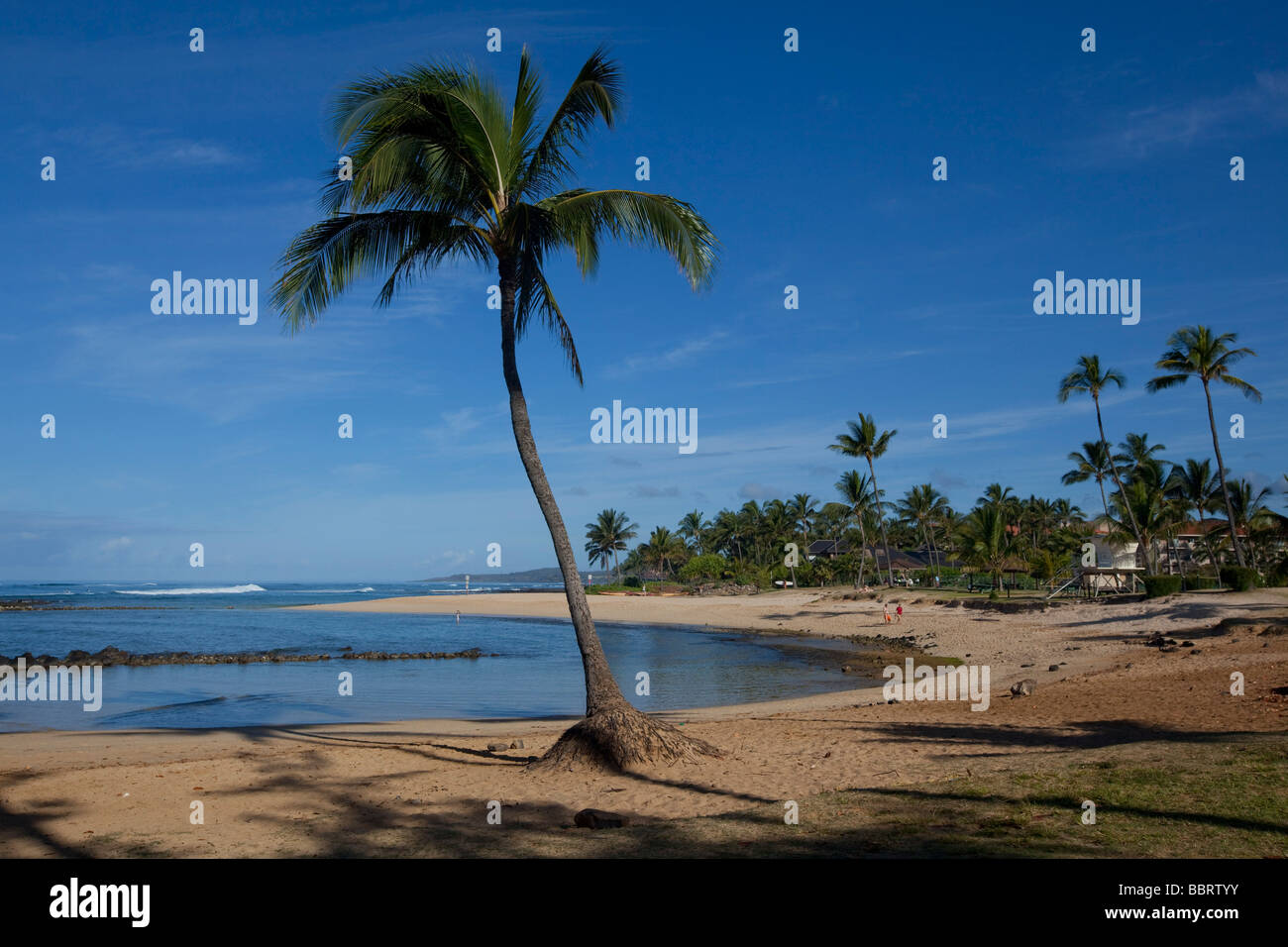 Waiohai Beach Poipu Kauai Hawaii Stock Photo - Alamy