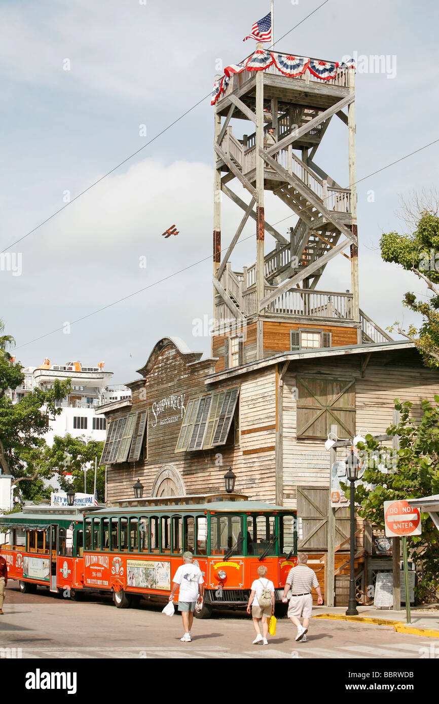 SIGHTSEEING TRAIN KEY WEST TROLLEY AND KEY WEST SHIPWRECK HISTOREUM ...