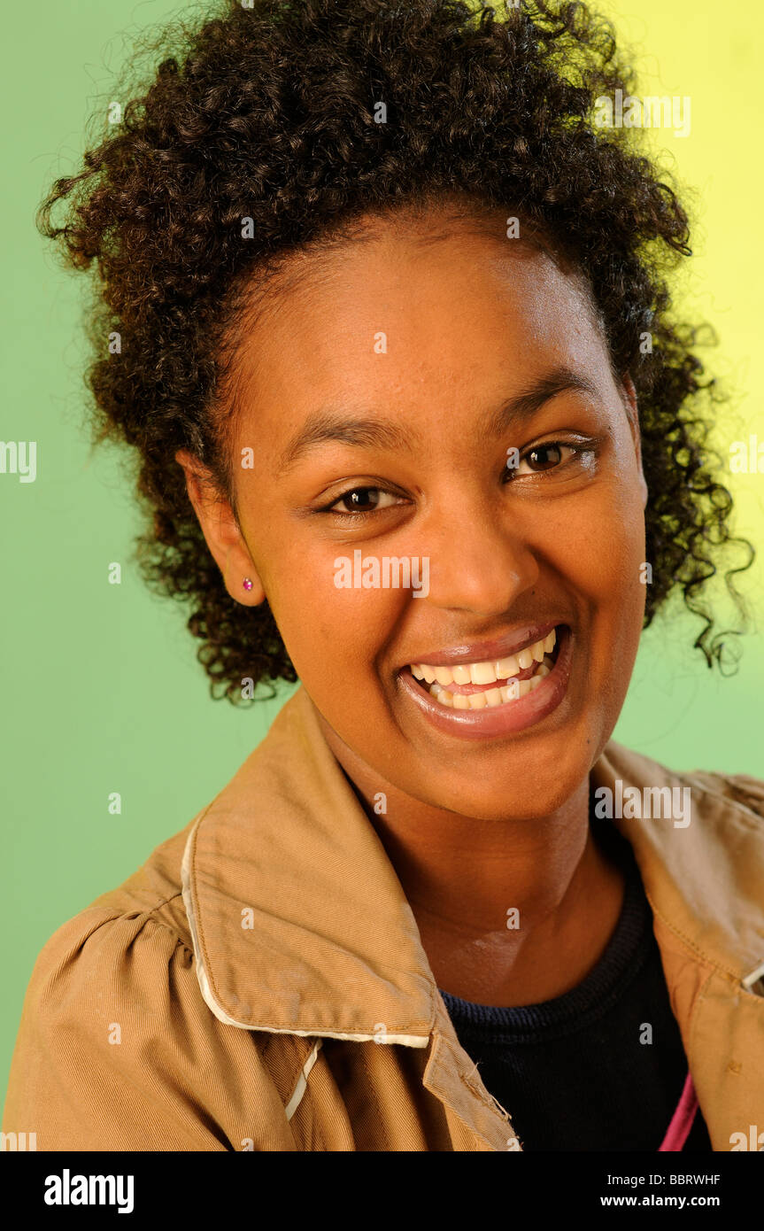 black african teenage model Stock Photo - Alamy