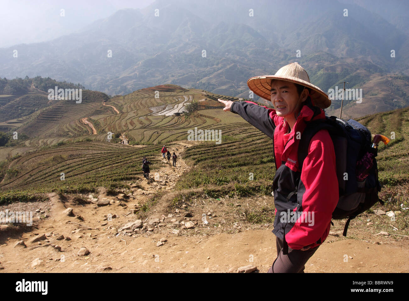 GUIDE IN THE SAPA MOUNTAINS, SAPA, NORTHERN VIETNAM, VIETNAM Stock ...