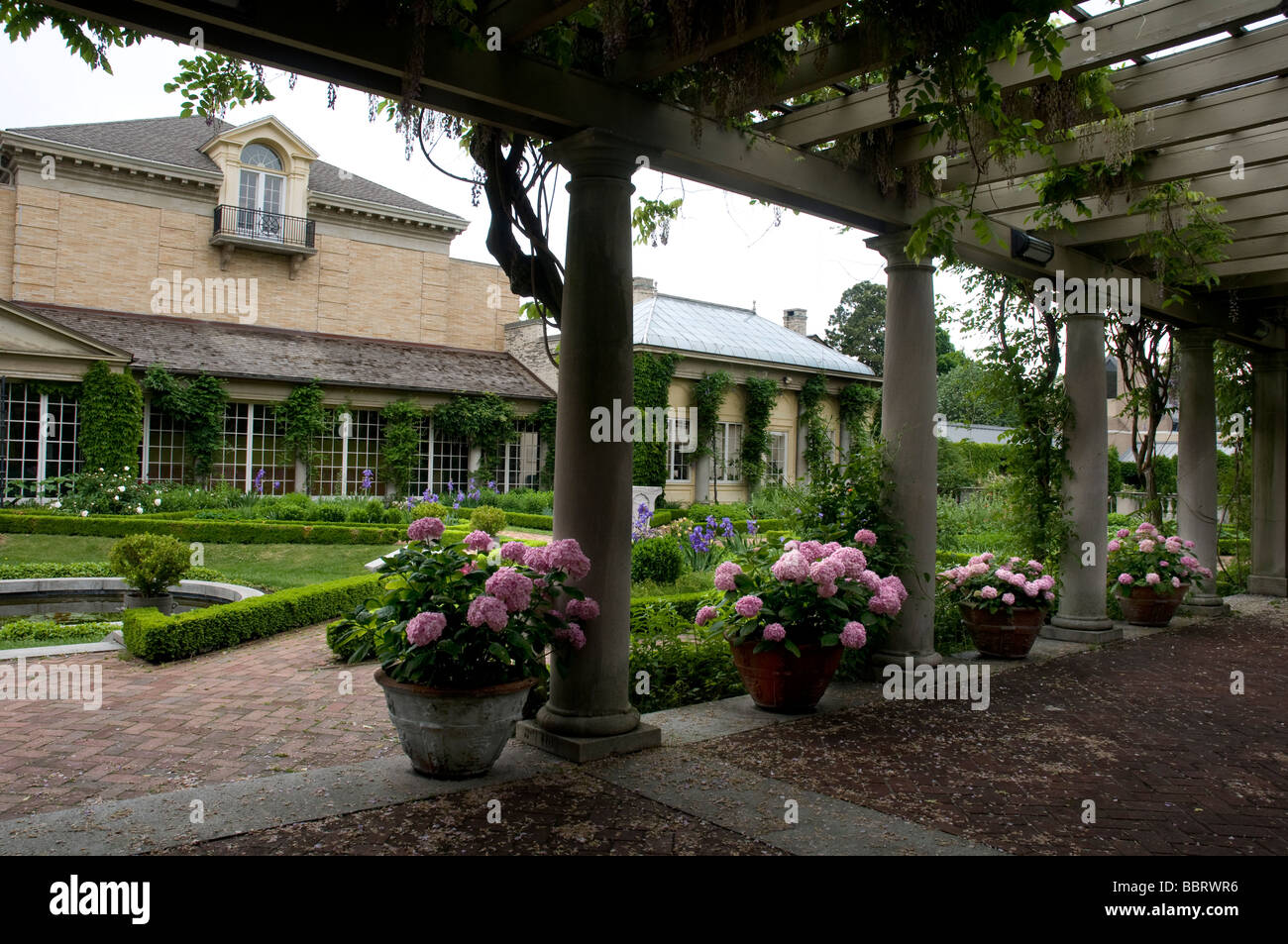 Garden at the George Eastman House, Rochester, NY USA Stock Photo - Alamy