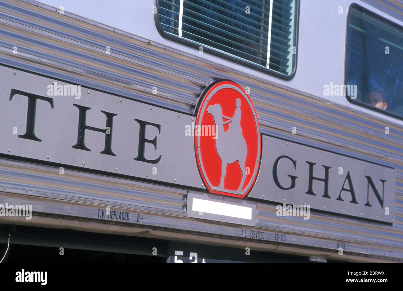 the ghan train northern territory australia Stock Photo - Alamy