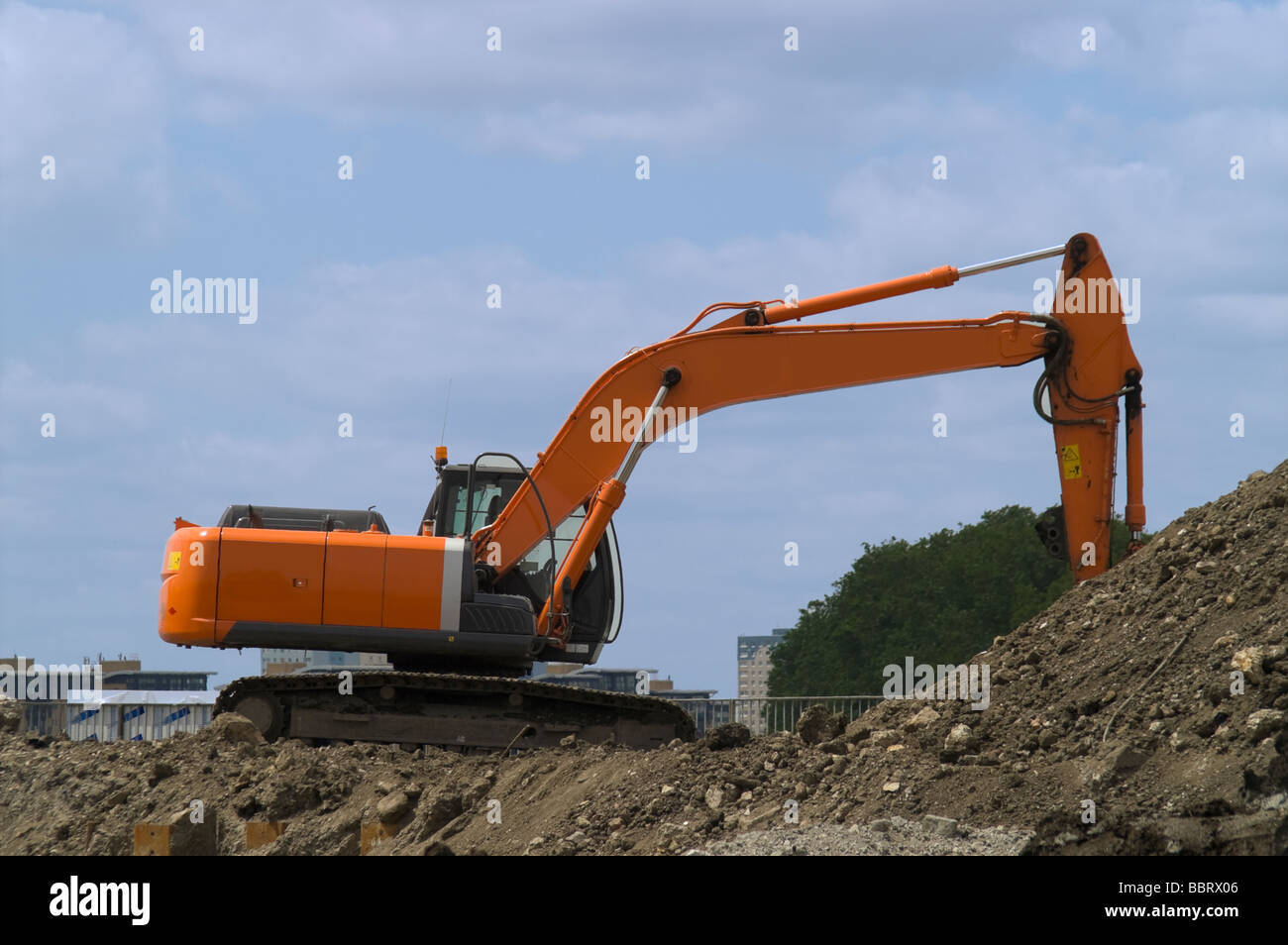 Orange digger hi-res stock photography and images - Alamy
