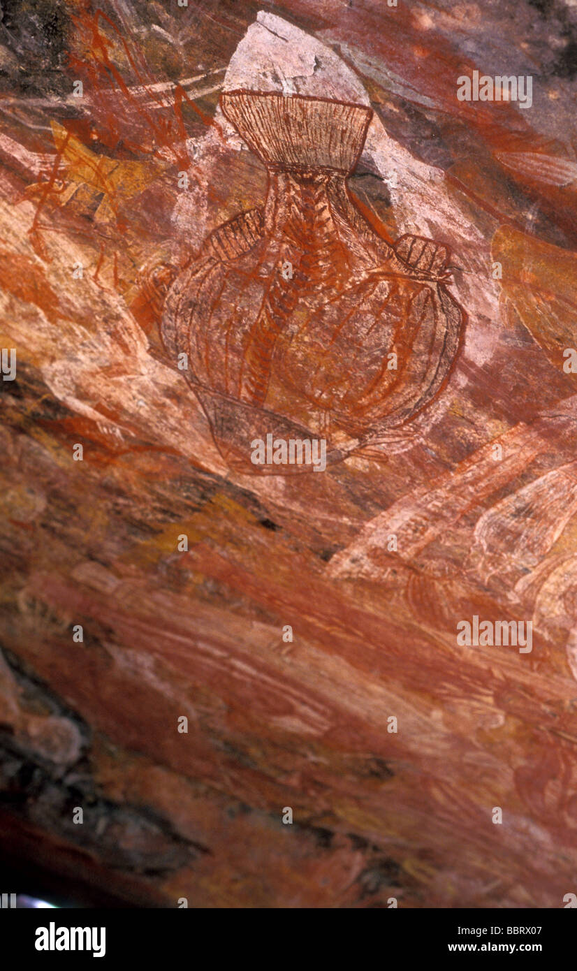 ubirr aboriginal rock art northern territory australia Stock Photo - Alamy