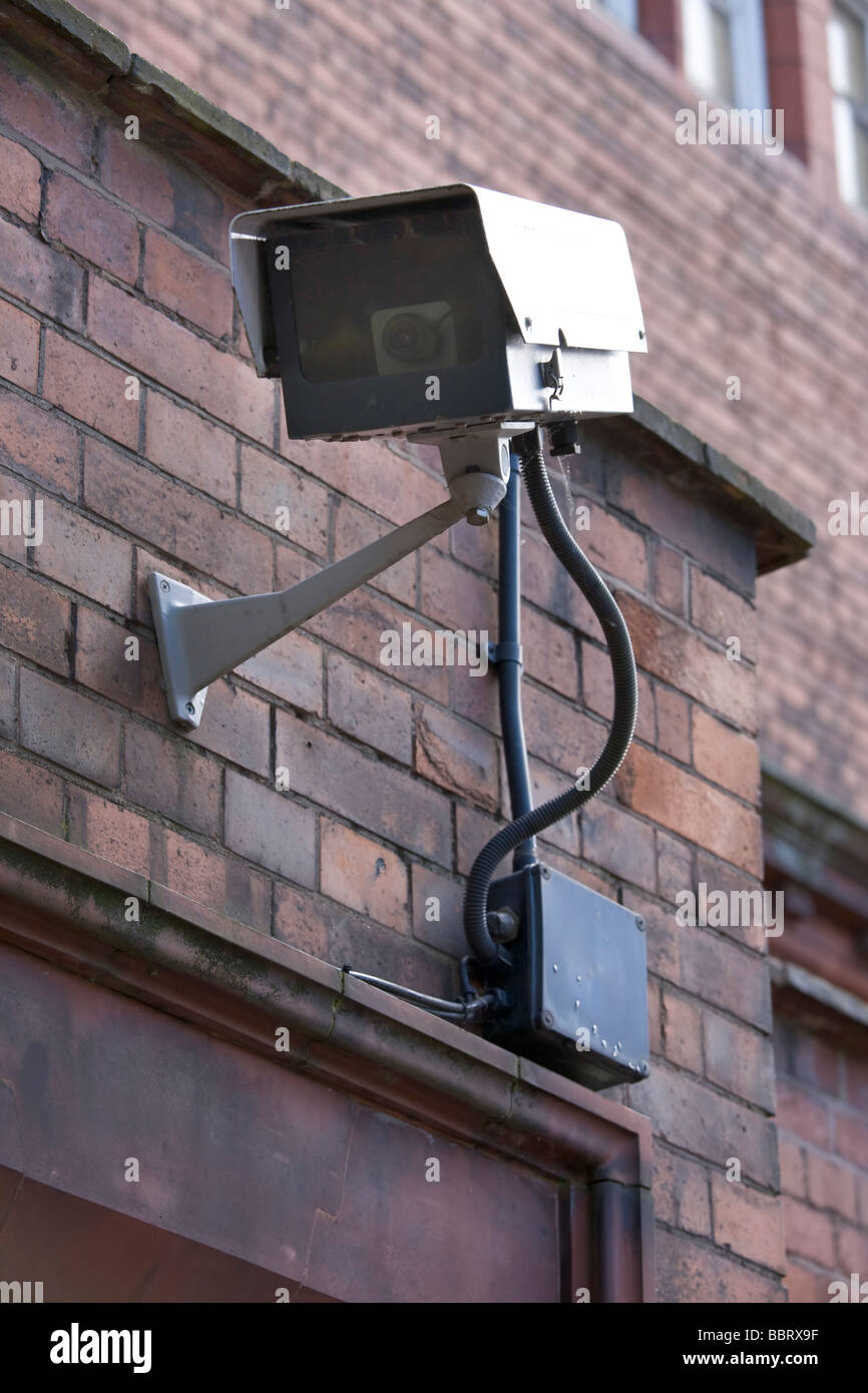CCTV camera on building Stock Photo - Alamy