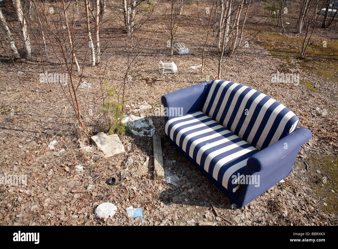 Waste abandoned sofa hi-res stock photography and images - Alamy