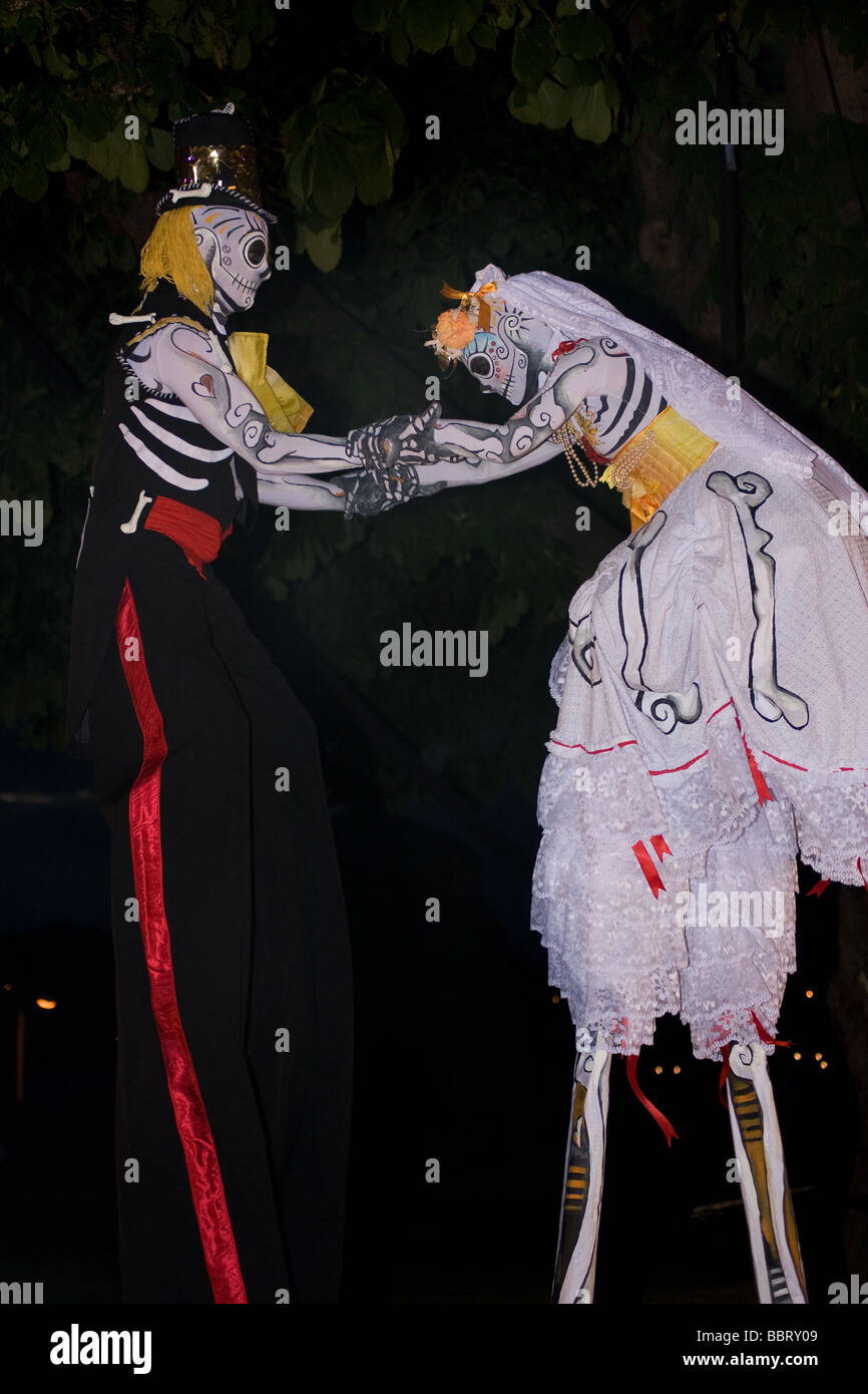 voodoo ghost skeleton scary street theatre costume night Medway Fuse ...