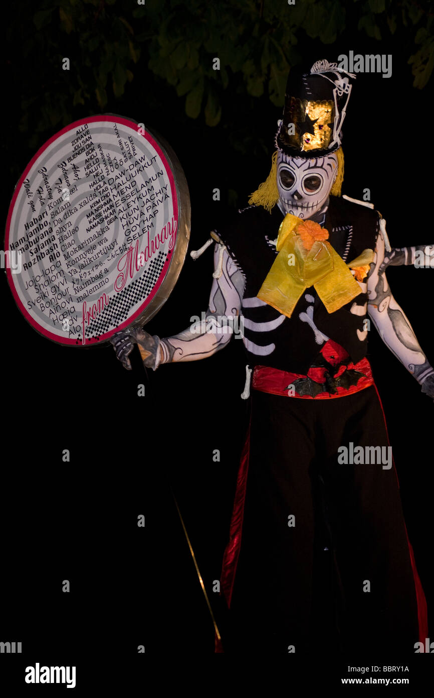 voodoo ghost skeleton scary street theatre costume night Medway Fuse ...