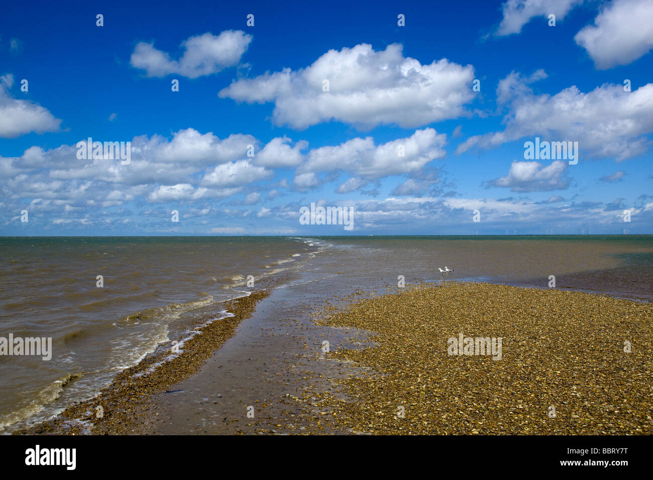 Tidal View with Beautiful sky at Whitstable Kent Stock Photo - Alamy