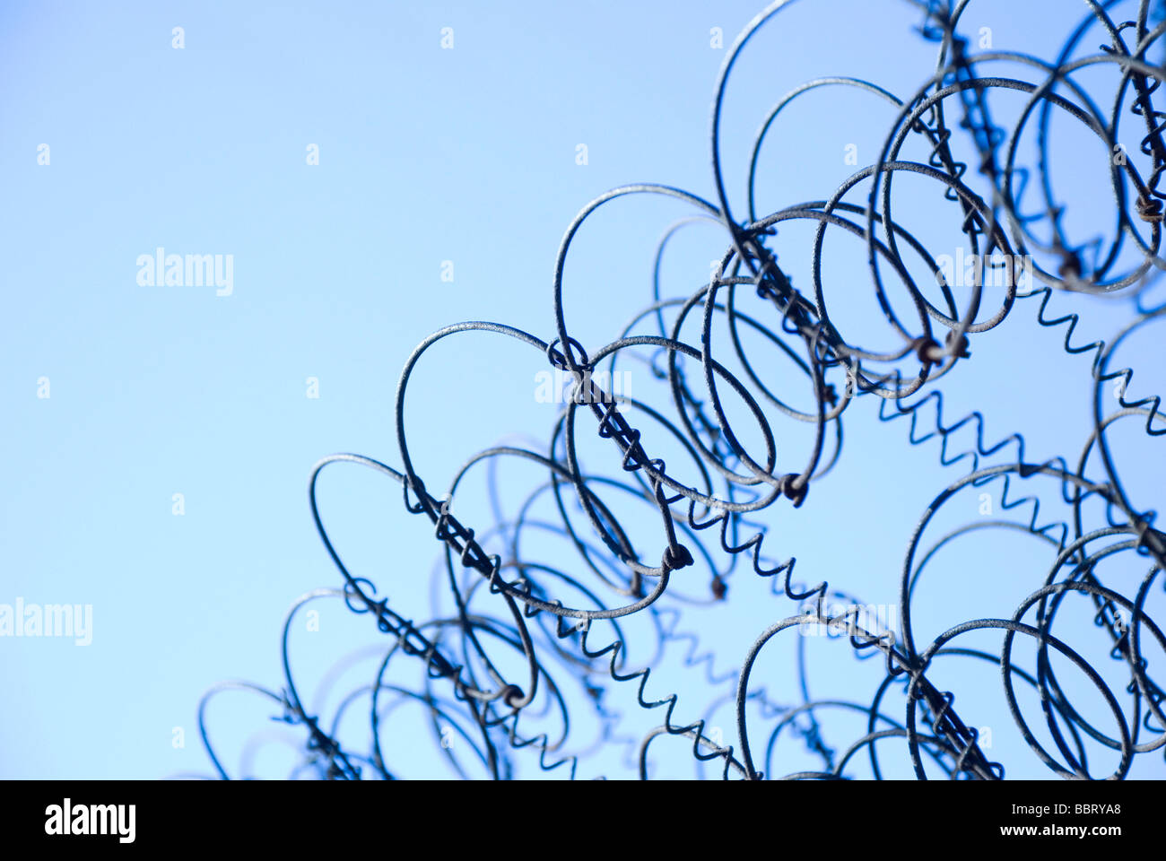 wire fencing details Stock Photo - Alamy