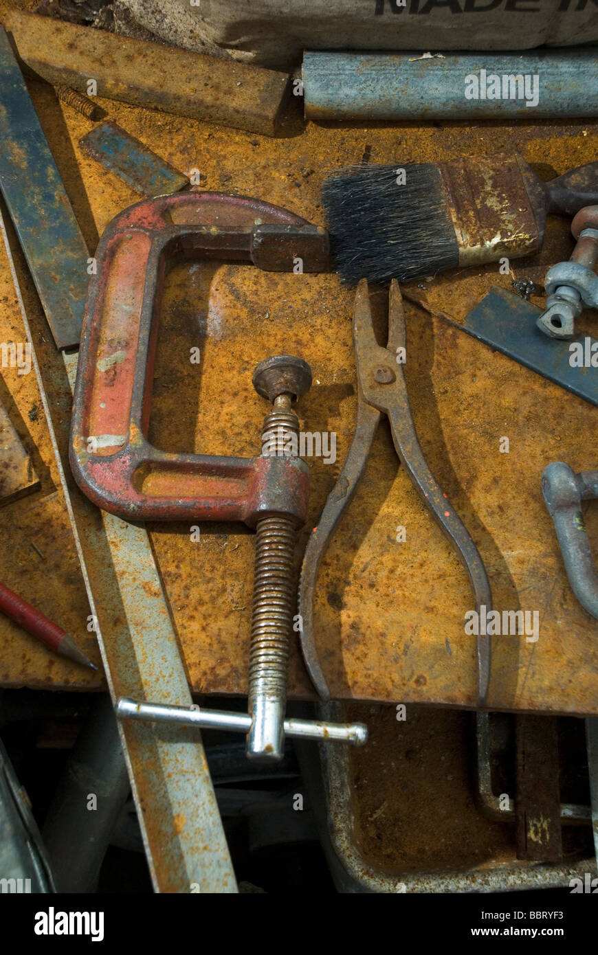 Steel work bench hi-res stock photography and images - Alamy