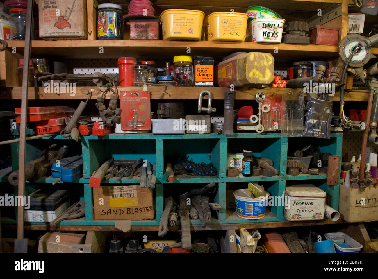 Cluttered Storage Shelves High Resolution Stock Photography and Images ...