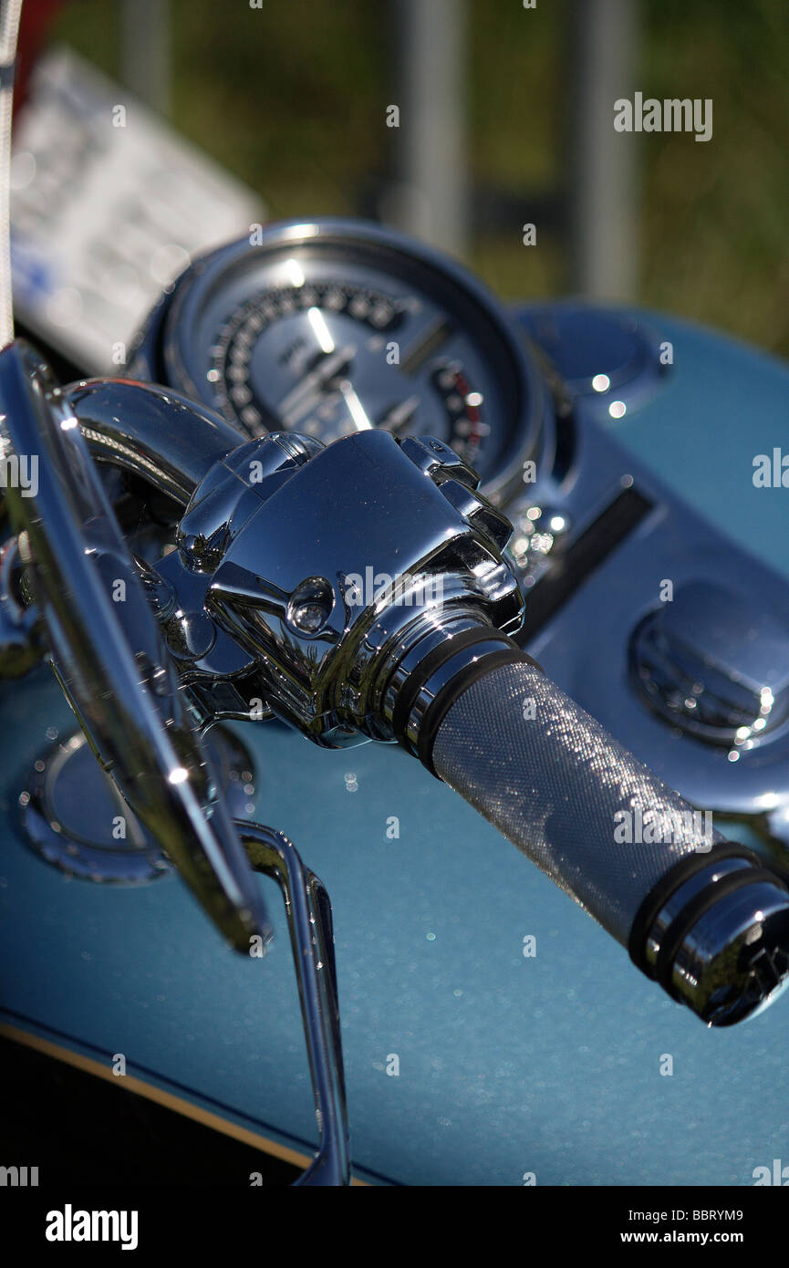 Details of chrome motorcycle Stock Photo - Alamy