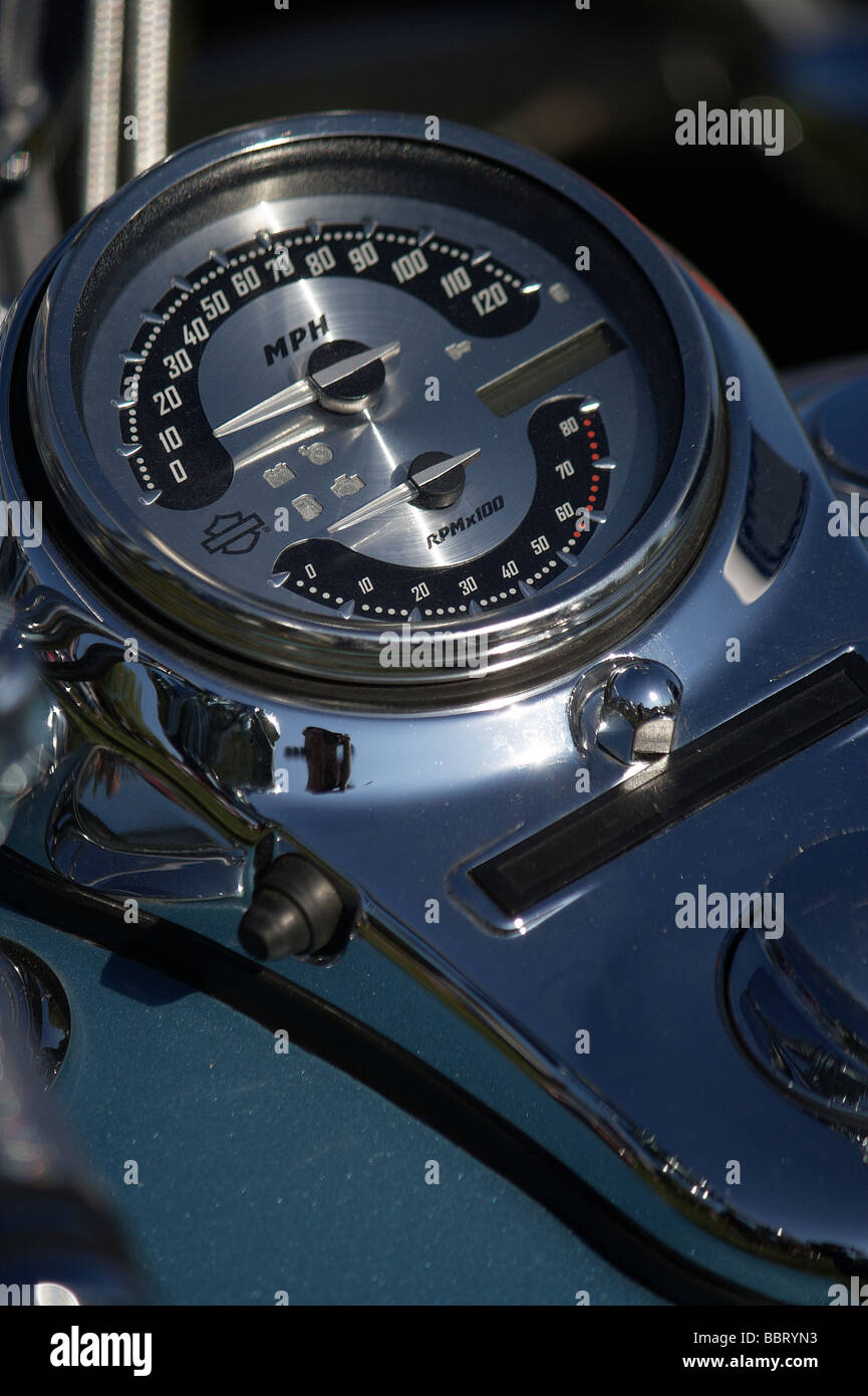 Details of chrome motorcycle Stock Photo - Alamy
