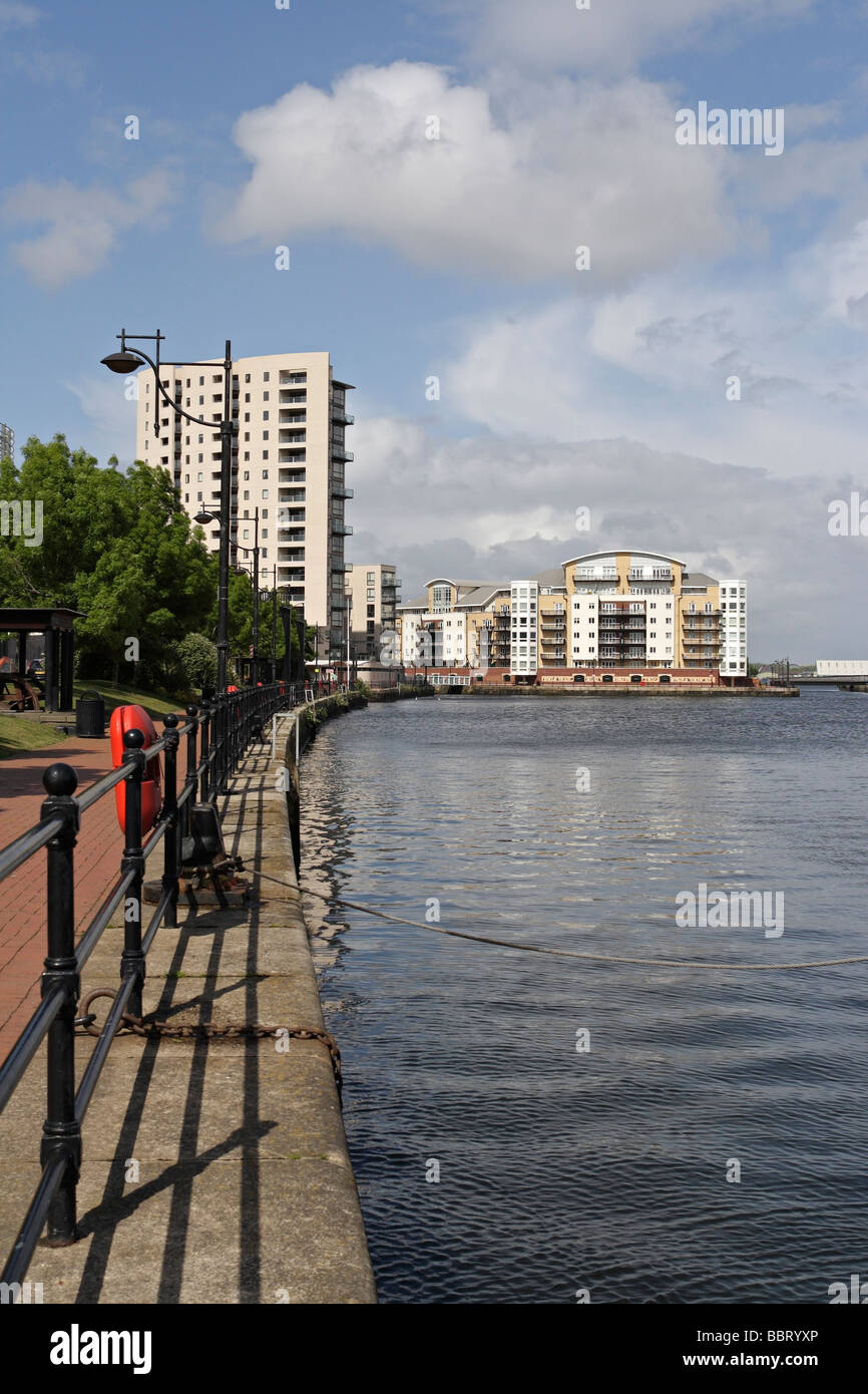 Cardiff Bay Waterfront Development of the docks Stock Photo - Alamy